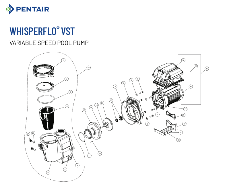 Parts List: WhisperFlo VST – ePoolSupply
