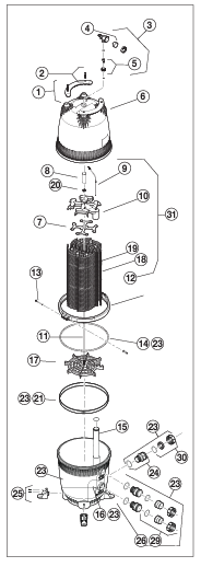 Parts List: Jandy 60 Sq Ft DEV Series D.E. Filter