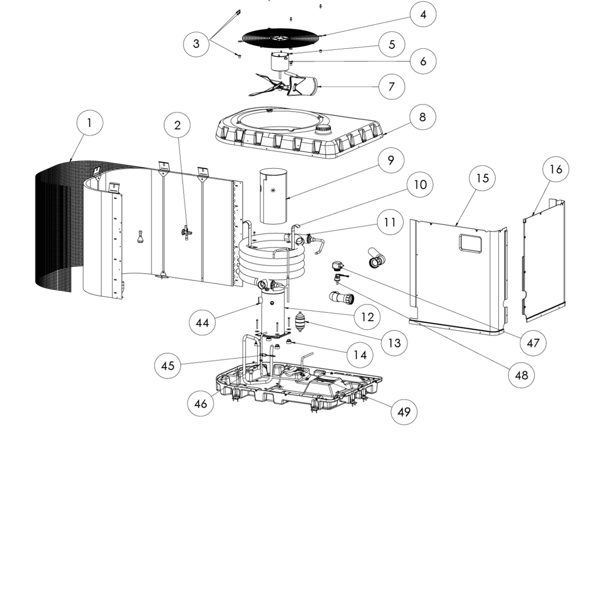 Parts List: Pentair ETi 400 High-Efficiency Pool and Spa Heater