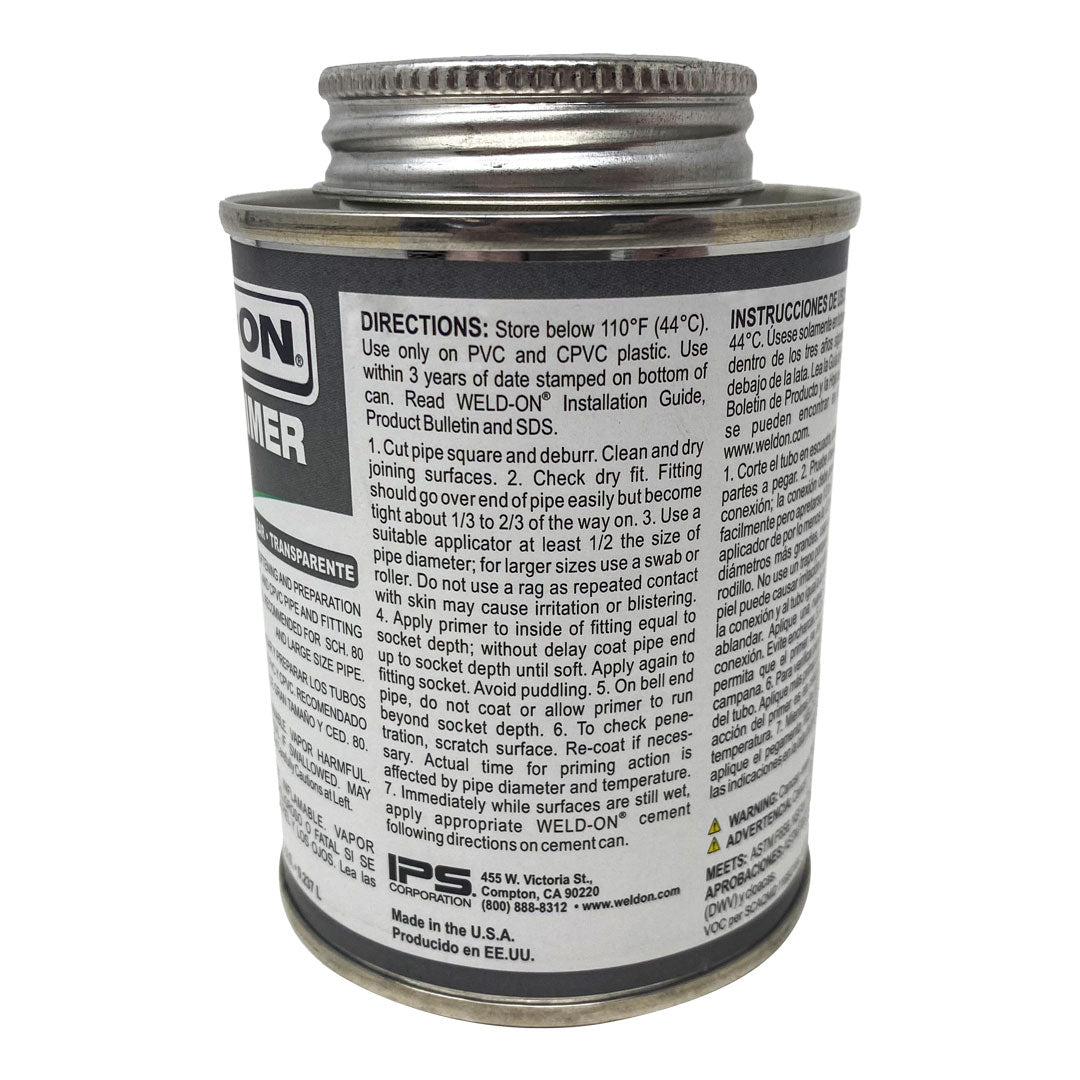 Weld-On P-70 Clear PVC Primer - Pint | 10226 – ePoolSupply