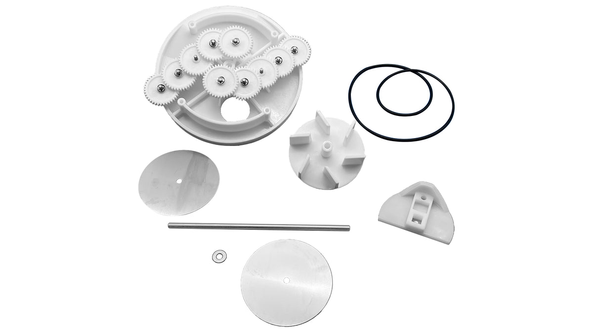 1.5" Low Profile Complete 6 Port T-Valve Rebuild Gear Kit - Pentair In