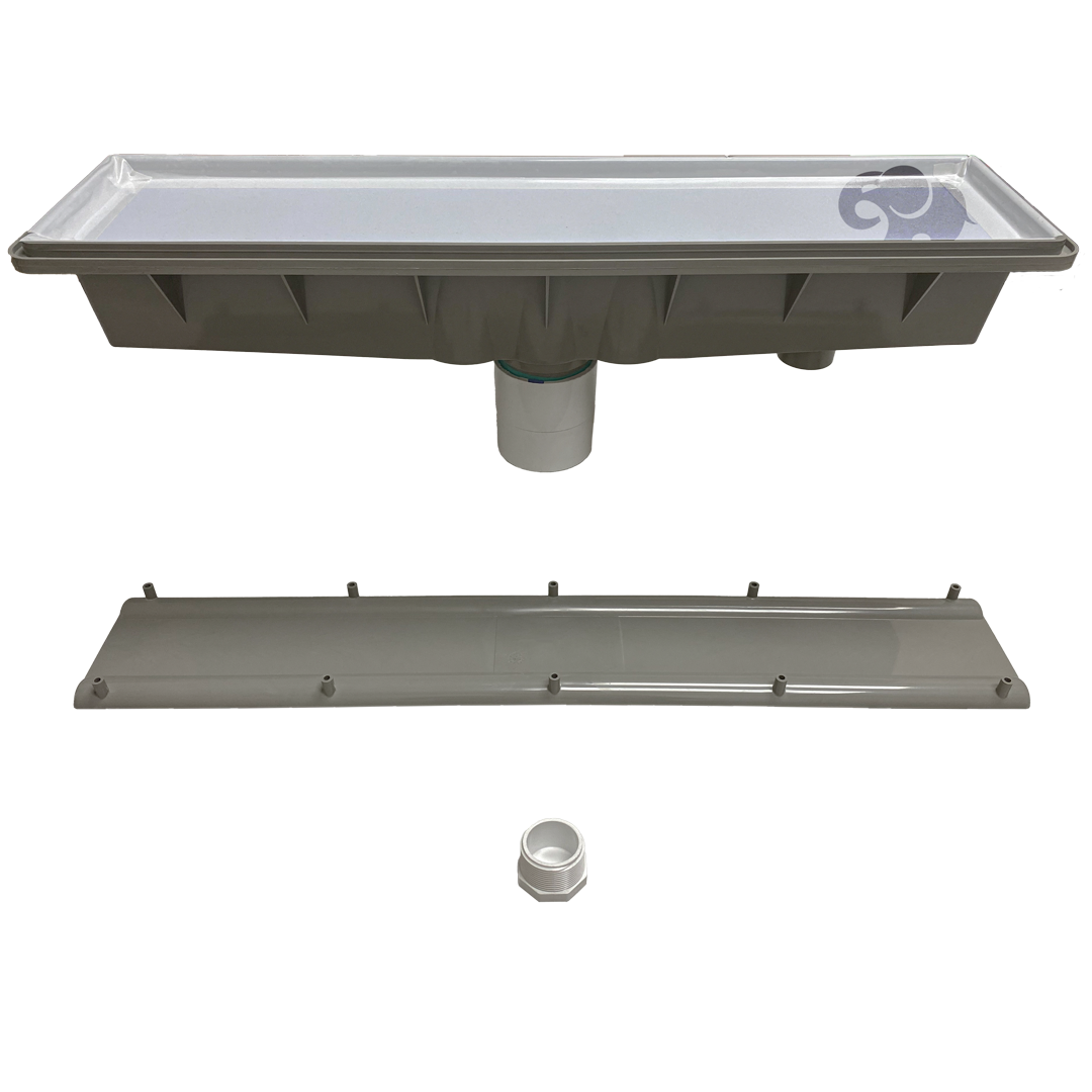 AVSC Single Standard Top Channel Drain Light Gray - Pentair In-Floor(A ...