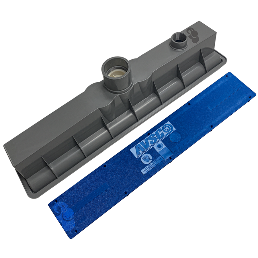 AVSC Single Standard Top Channel Drain Dark Blue - Pentair In-Floor(A ...