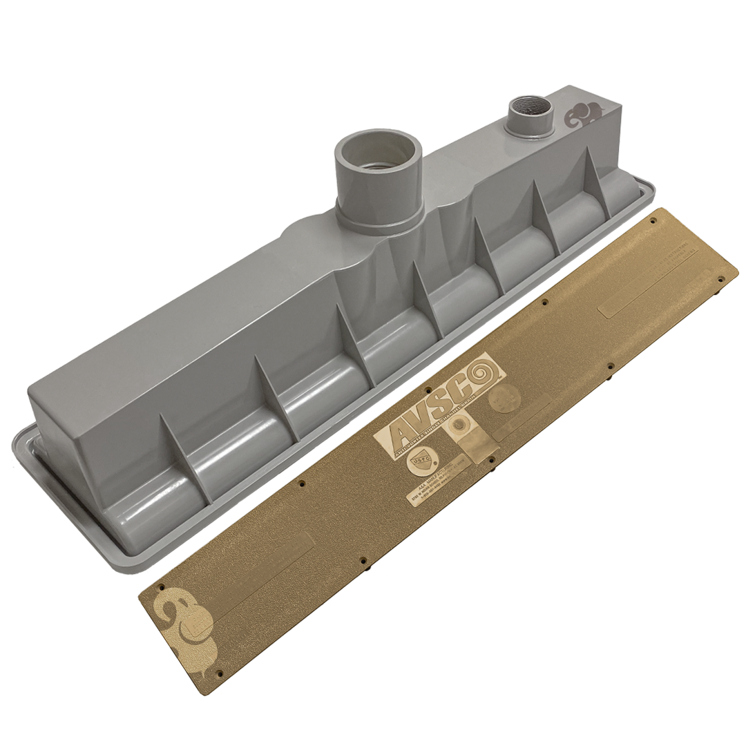 AVSC Single Standard Top Channel Drain Gold - Pentair In-Floor(A&A ...