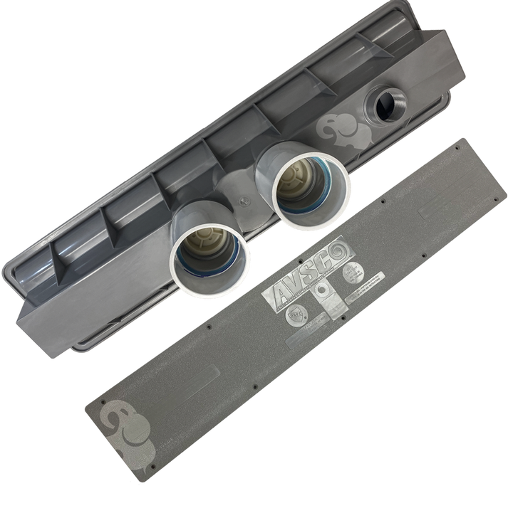 AVSC Dual Standard Top Channel Drain Light Gray - Pentair In-Floor(A&A ...