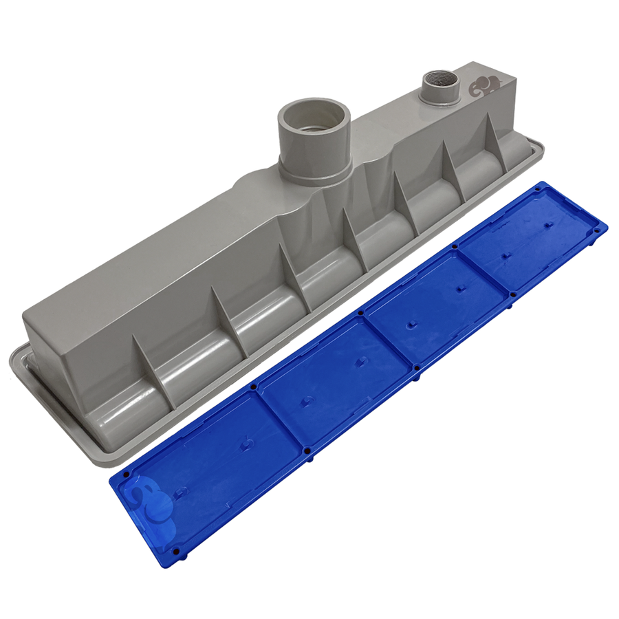 AVSC Single Pebble Top Channel Drain Dark Blue - Pentair In-Floor(A&A ...