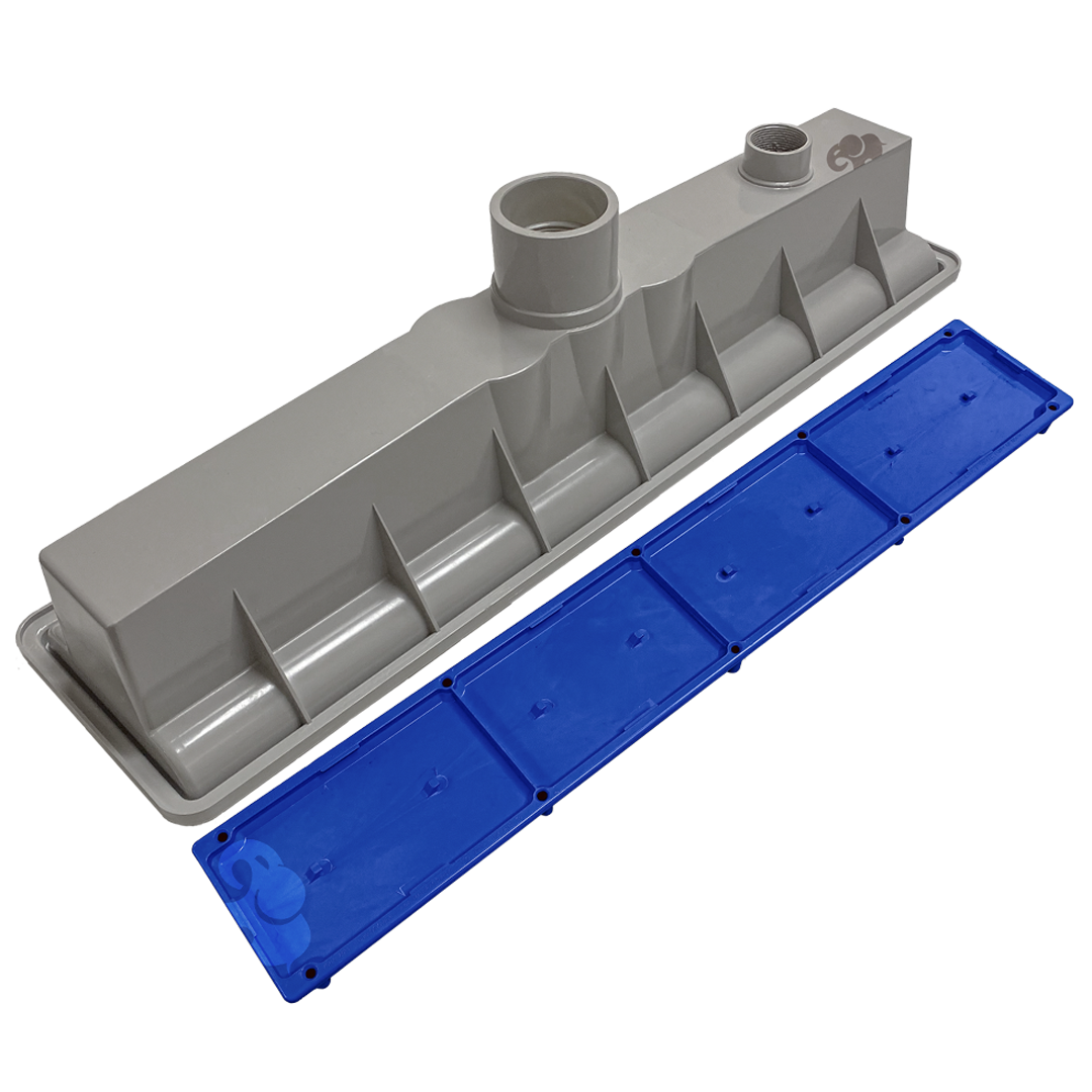 AVSC Single Pebble Top Channel Drain Dark Blue - Pentair In-Floor(A&A ...