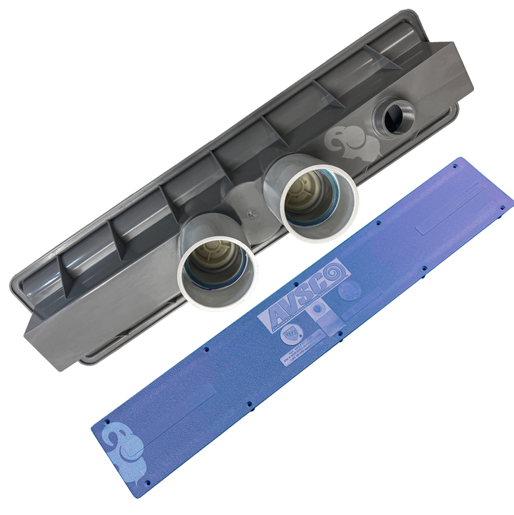 AVSC Dual Pebble Top Channel Drain Euro Blue - Pentair In-Floor(A&A ...