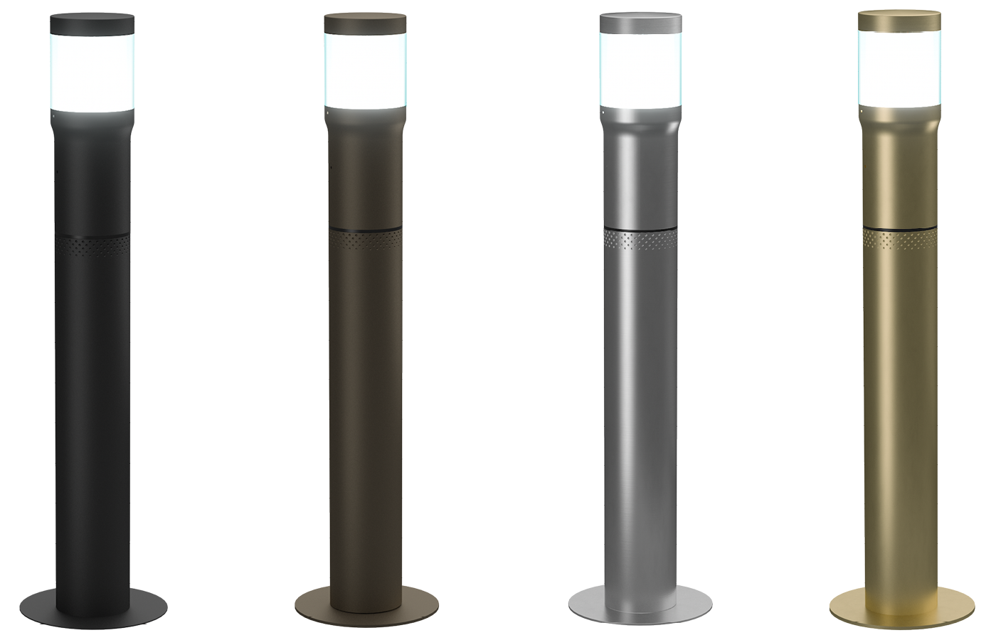 Pal Bollard Multi-Color Light w/ 15ft. Cable (Bronze Finish) || 45-PAL ...