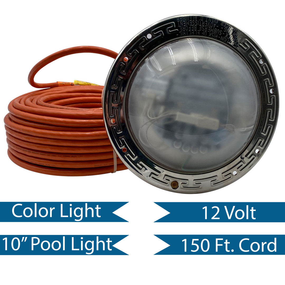 Pentair 150' 12V Color Pool IntelliBrite Architectural Series Light| 6 ...