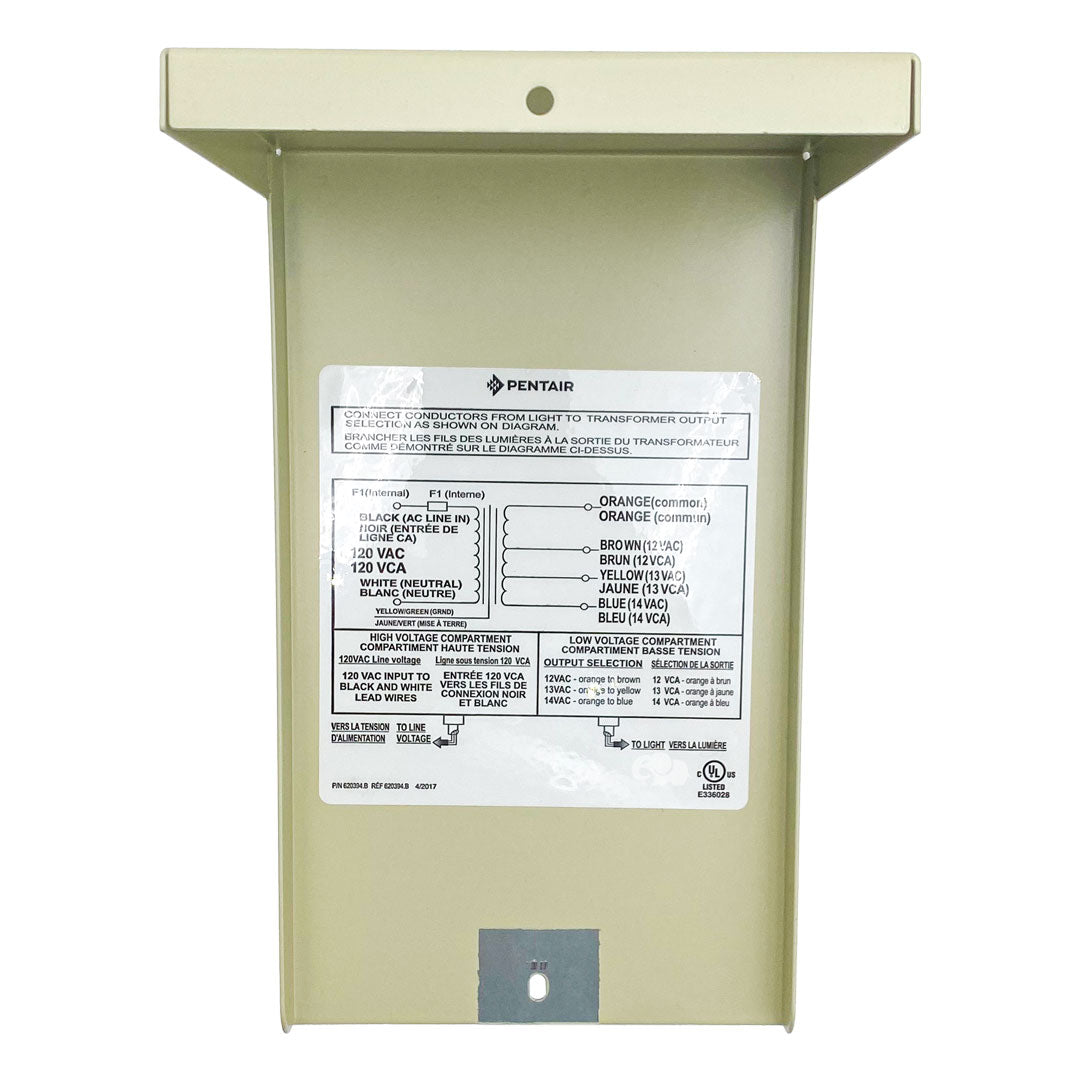 Pentair 100W 12V-14V Pool and Landscape Rated Light Transformer | 6199 ...