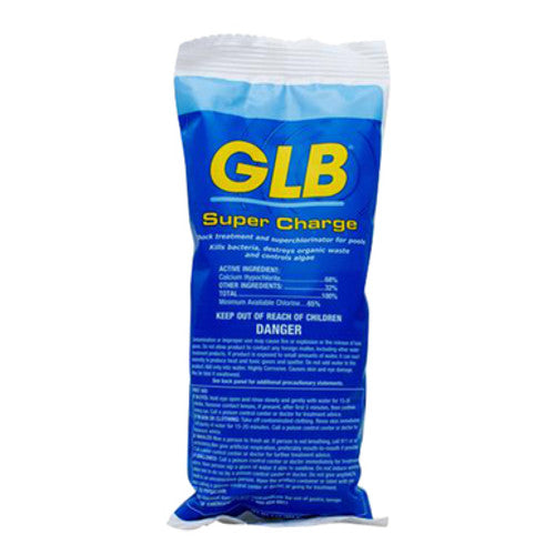 GLB Super Charge Pool Shock | 71428A | 1 lb Fast-Acting Chlorine Shock ...