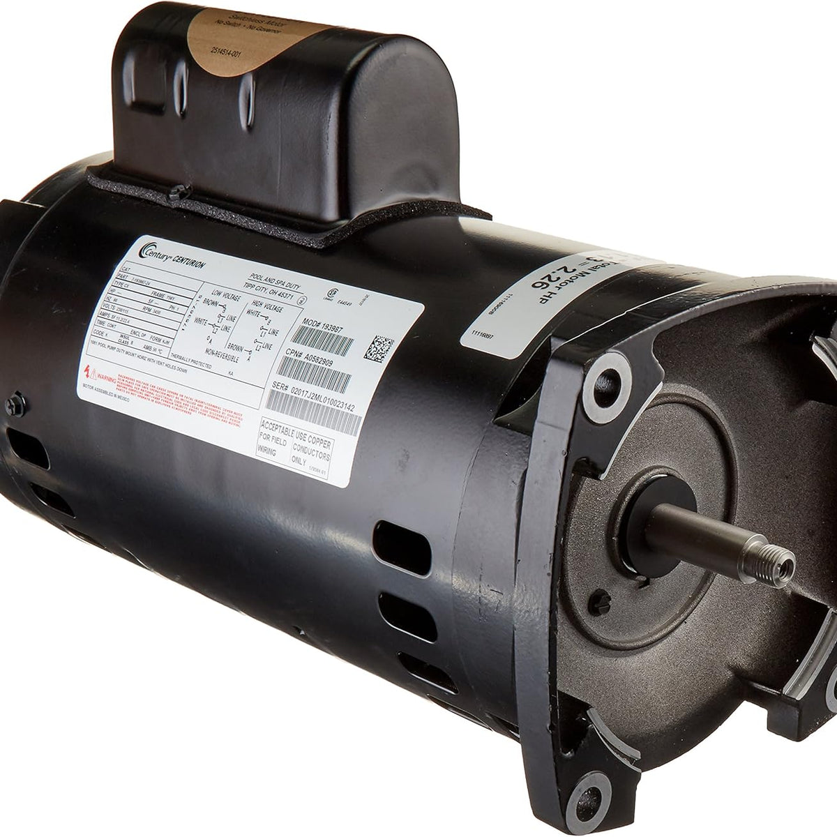 Jandy 2 HP Single-Speed Motor with Hardware | R0479313