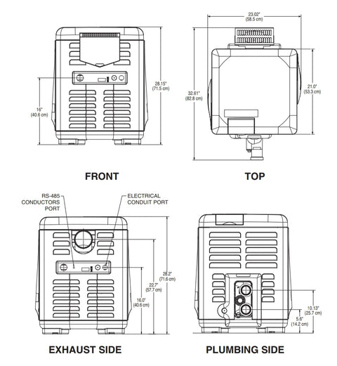 Pentair MasterTemp Heater HD Cupro Nickel - NG 400K BTU ASME | 461021