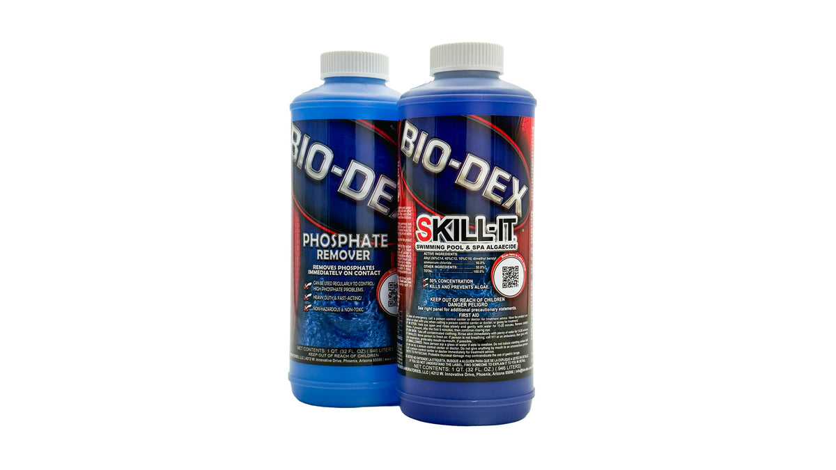 Pool Algae Prevention Bundle: Bio-Dex Skill-It + Phosphate Remover