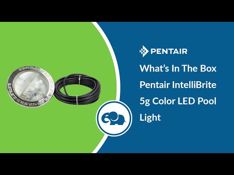 Pentair IntelliBrite 5g Color LED Pool Light - 50 Foot Cord 120V | 601 ...